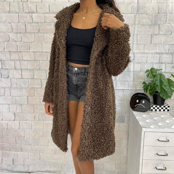 Primark | Jackets & Coats | Primark Brown Teddy Coat | Poshmark
